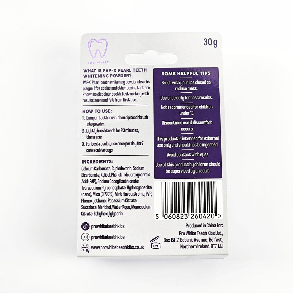 PAP-X™ Teeth Whitening Powder – Pro White
